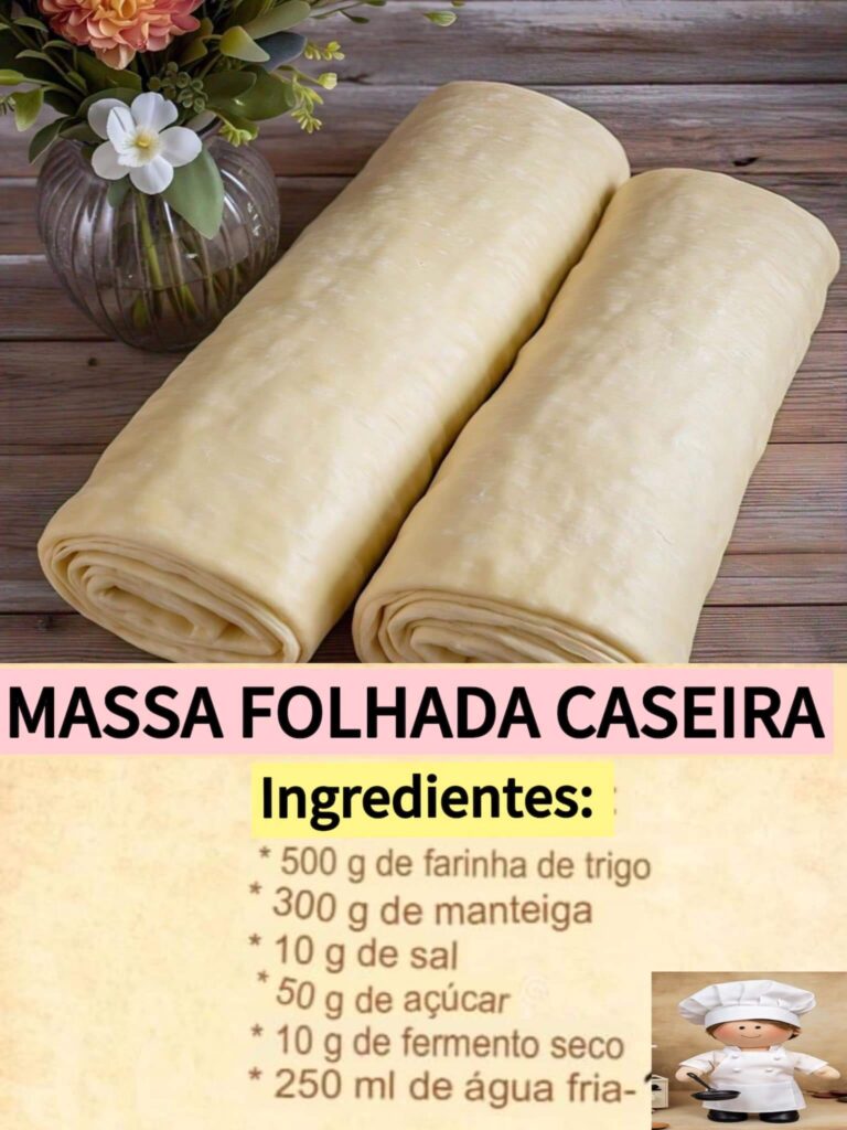 Massa Folhada Caseira - lp - Minhas Receitinhas